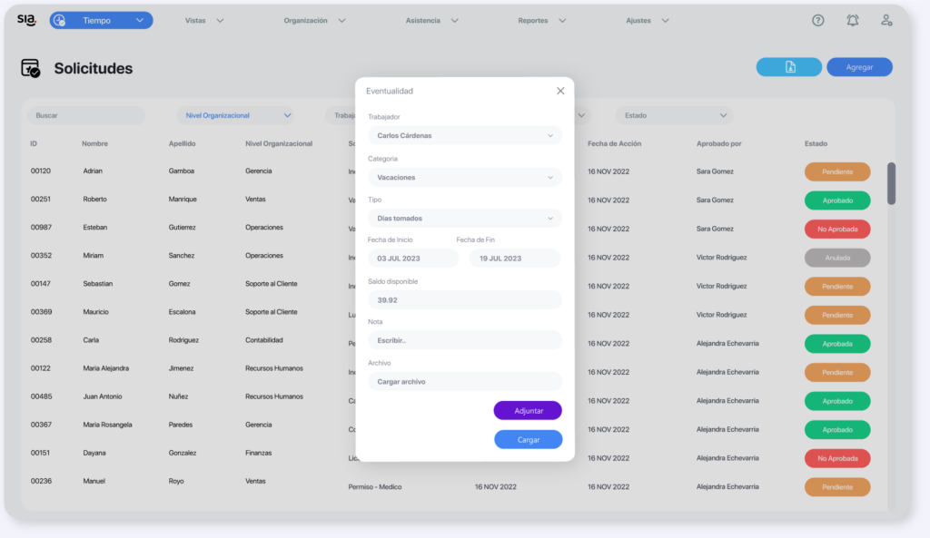 SIA Pro | Software para el control y cálculo de horas trabajadas
