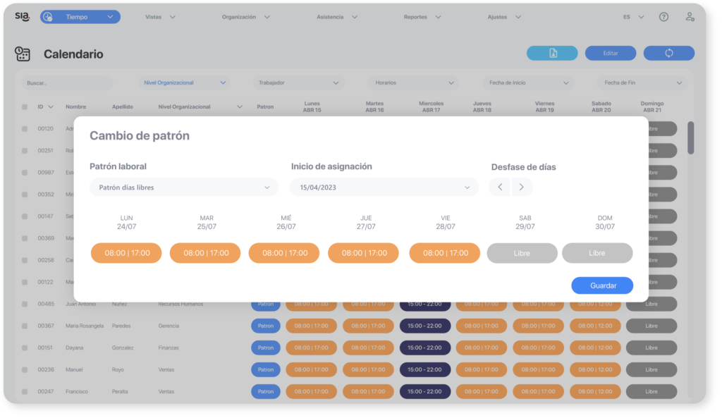 SIA Pro | Software para el control y cálculo de horas trabajadas